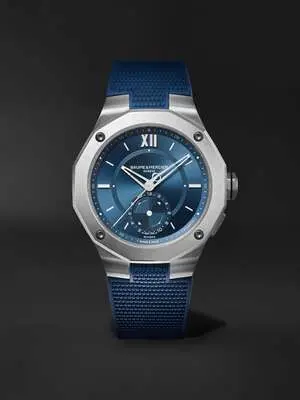 Baume & Mercier Riviera Baumatic Tideograph Limited Edition Automatic Stainless Steel Watch, Ref. 10761 - Blue