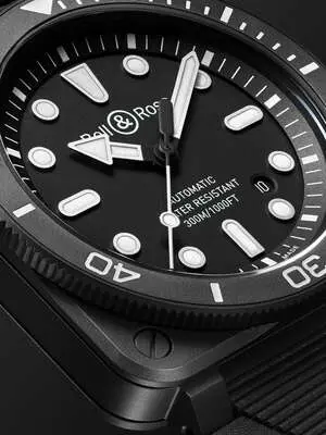 BELL & ROSS Br-03 Diver Automatic Ceramic Watch, Ref. Br03a-d-bl-ce/srb