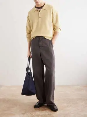 FRAME Wool Polo Sweater