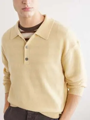 FRAME Wool Polo Sweater