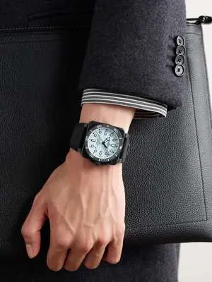 BELL & ROSS Br-03 Diver Full Lum Automatic Ceramic Watch, Ref. Br03a-d-lm-ce/srb