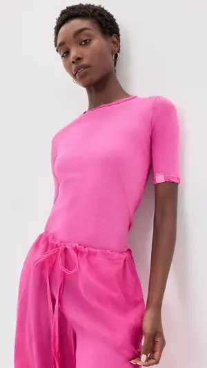 ALL THREE Victoria Tissue Cotton T-shirt
