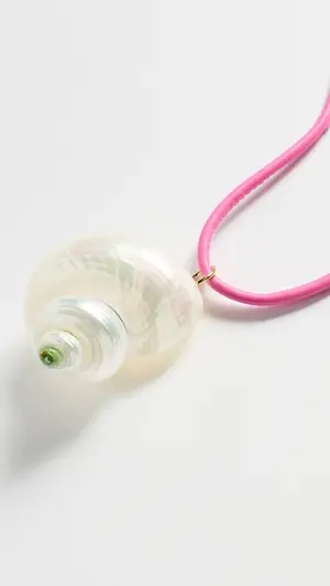 LOGAN TAY Cord Shell Pendant Necklace
