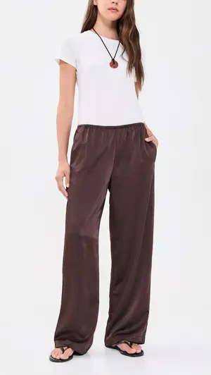Madewell Easy Pull On Satin Pants