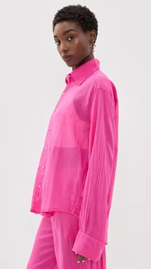 ALL THREE Daniel Gauze Shirt