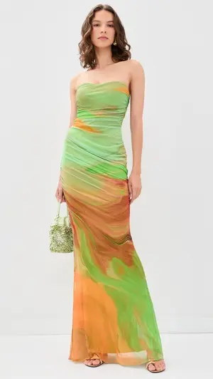 Retrofete Isadore Mesh Maxi Dress