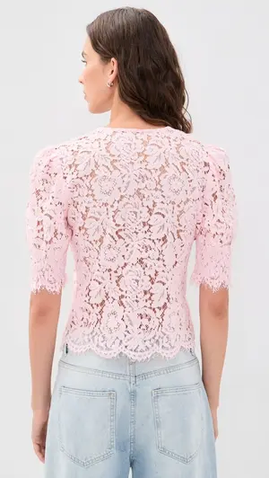 Generation Love Lulu Lace Ruffle Blouse