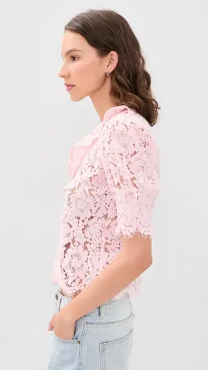 Generation Love Lulu Lace Ruffle Blouse