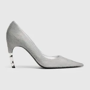 Gucci Castello Pump - Silver