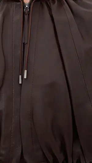 Sea Thompson Leather Cape Jacket