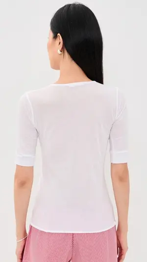 ALL THREE Gaia Tissue Cotton Henley Top