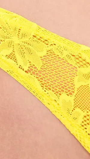 FLEUR DU MAL Le Stretch Lace Thong