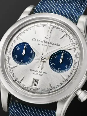 CARL F. BUCHERER Manero Flyback Chronograph Stainless Steel Watch