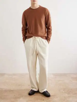 Moncler Logo-appliquéd Wool And Cashmere-blend Sweater