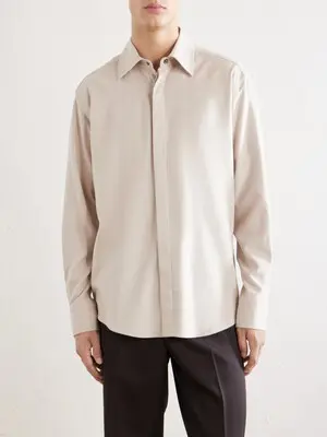 Herno Silk And Cashmere-blend Shirt