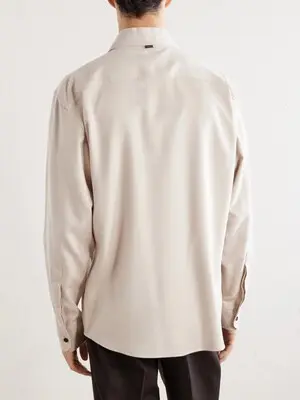 Herno Silk And Cashmere-blend Shirt
