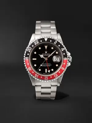 STEPHANIE WINDSOR Rolex Gmt-master Ii Stainless Steel Automatic Watch - Black