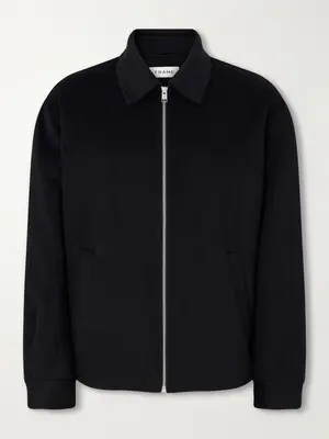 FRAME Wool Felt Blouson - Black