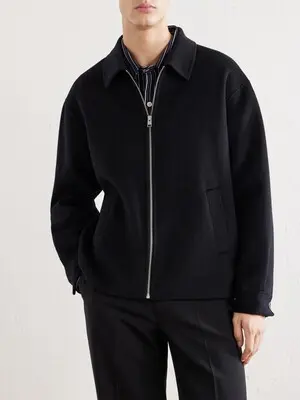 FRAME Wool-felt Blouson Jacket