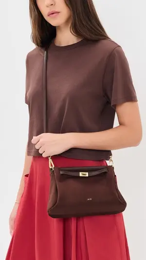 Jw Pei Carmen Faux Suede Top Handle Bag