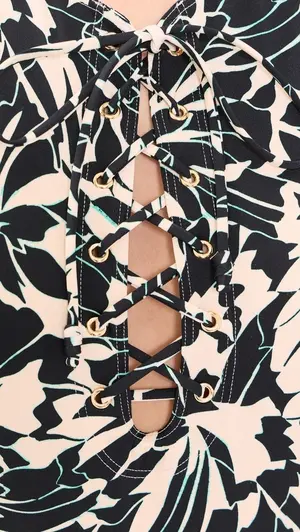 Ulla Johnson Solina Lace-up Maillot
