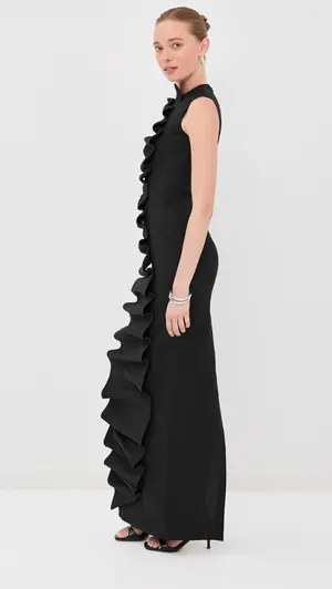 A.W.A.K.E. Mode Sleeveless Maxi Dress With Ripple Detail