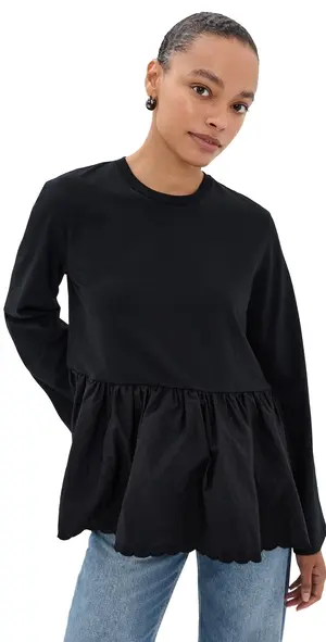Cecilie Bahnsen Francine T-shirt - Black