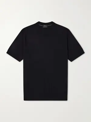 BRIONI Brioni - Cashmere And Silk-Blend T-Shirt - Men - Black 