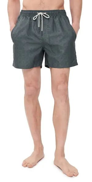 Oas Mosaico Swim Shorts - Black