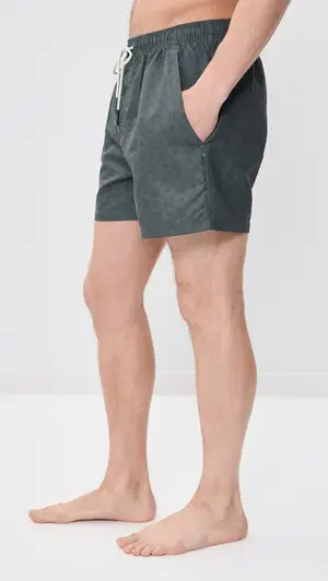 Oas Mosaico Swim Shorts With Bandana Print - Black