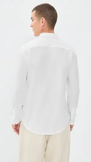 Orlebar Brown Giles Pique Knit Button Down
