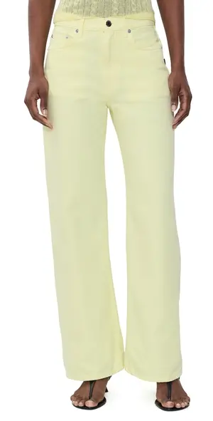 HAIKURE Winny Straight Jeans - Lime