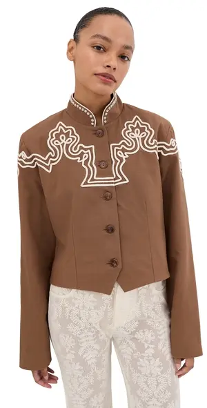 Alix Of Bohemia Clarke Clove Spur Jacket - Medium Brown