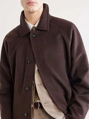 Kiton Wool And Cashmere-blend Coat