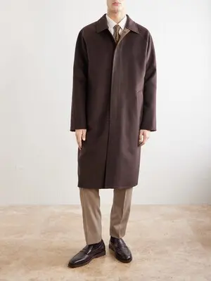 Kiton Wool And Cashmere-blend Coat