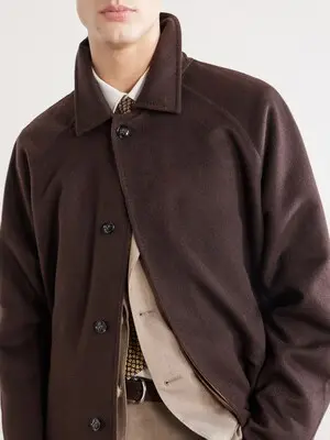 Kiton Wool And Cashmere-blend Coat