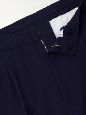 Dunhill Straight-leg Pleated Virgin Wool-twill Trousers