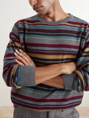 Dries Van Noten Striped Cashmere Sweater