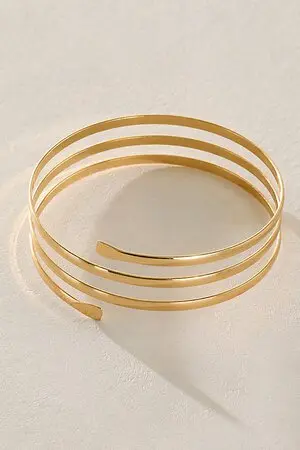 Free People Twisted Arm Cuff - Gold