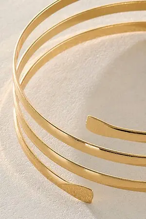 Free People Twisted Metal Arm Cuff - Gold