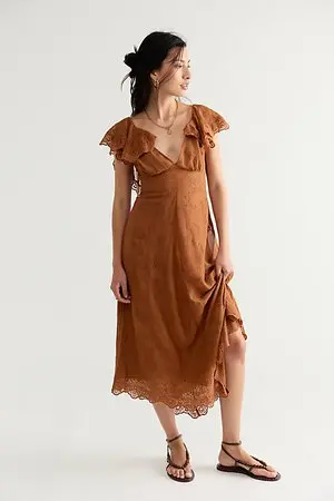 Free People Lovely Lovely Midi Dress - Hazel