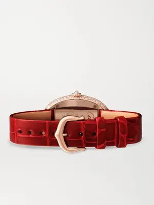 Cartier Baignoire Medium 18-karat Rose Diamond Watch