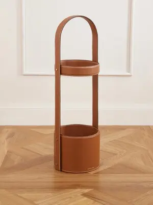 Ralph Lauren Brennan Leather Umbrella Stand - Brown