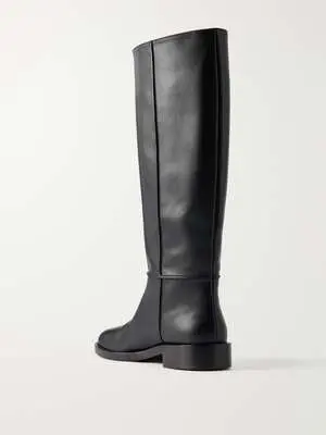 GIANVITO ROSSI Riding Leather Knee-height Boots