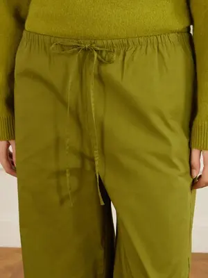 Staud Stauds Mateo Stretch-cotton Wide-leg Pants