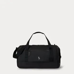 Ralph Lauren Logo-trimmed Woven Duffel Bag - Black