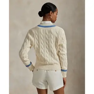 Ralph Lauren Spelman College Cable-knit Cricket Sweater