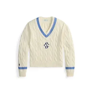 Ralph Lauren Spelman College Cable-knit Cricket Sweater