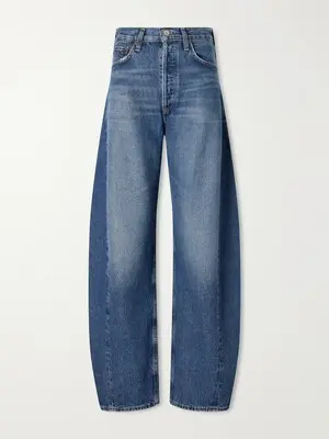 AGOLDE Luna High-rise Barrel-leg Jeans - Blue
