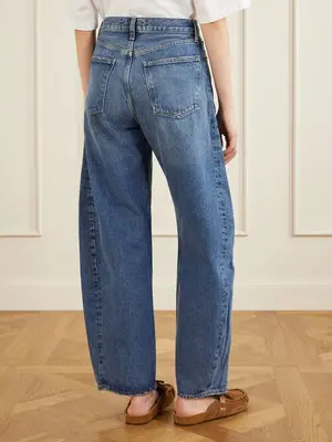 AGOLDE Luna High-rise Barrel-leg Jeans - Blue